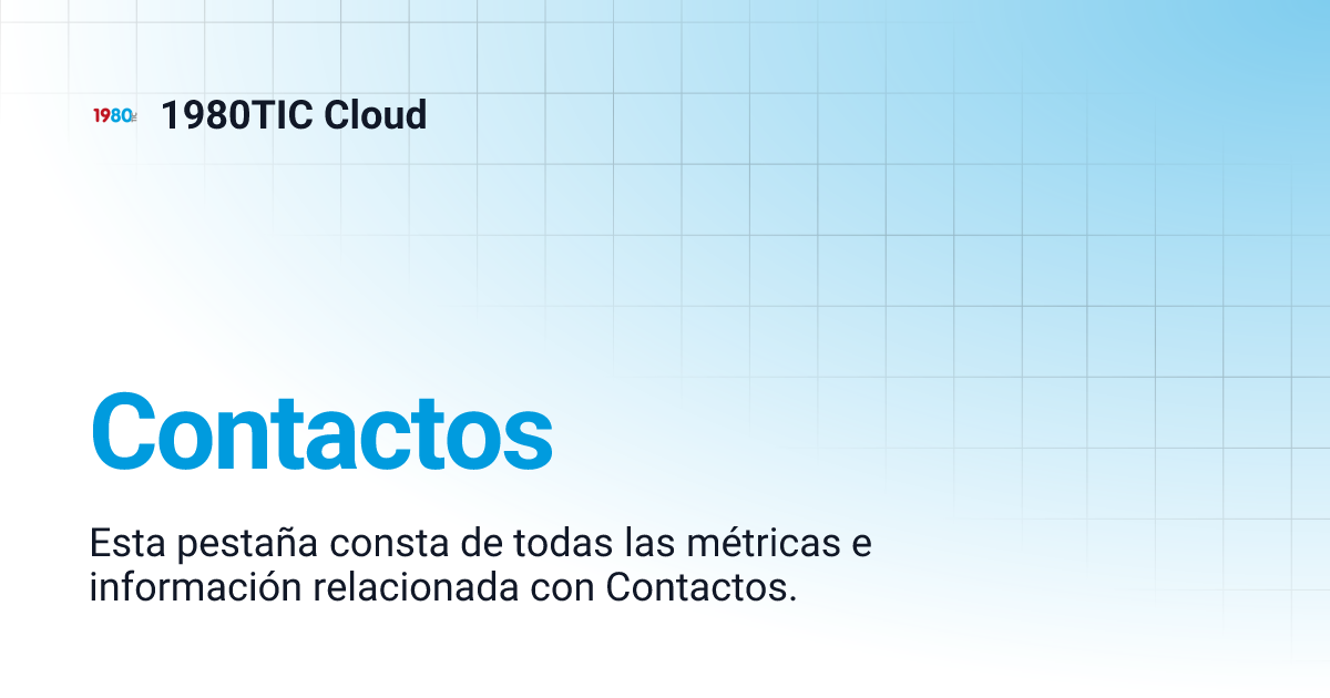Contactos | 1980TIC Cloud